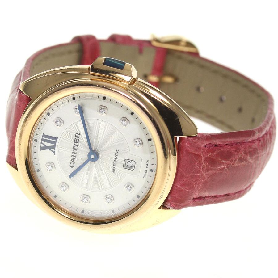 Cartier カルティエ CARTIER WJCL0031 クレ ドゥ K18PG デイト 10P 自動巻き レディース 保証書付き ...
