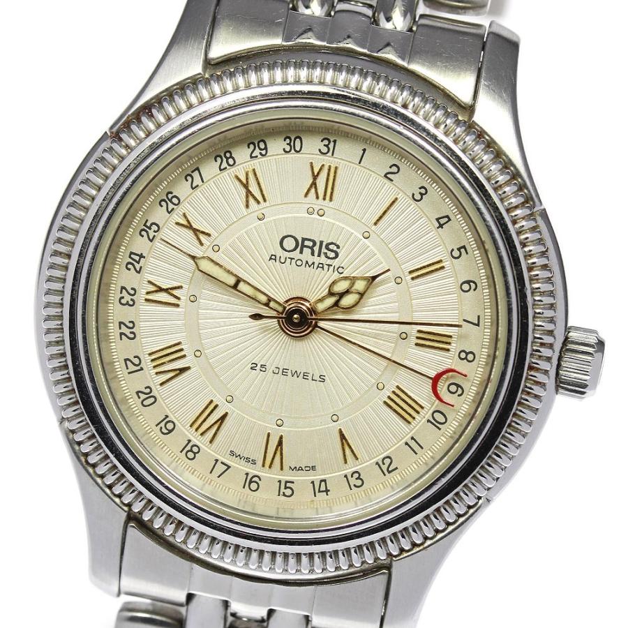 ORIS（オリス） ★箱・保証書付き【ORIS】オリス ポインターデイト 7465B シースルーバック 自動巻き メンズ : CLOSER ...