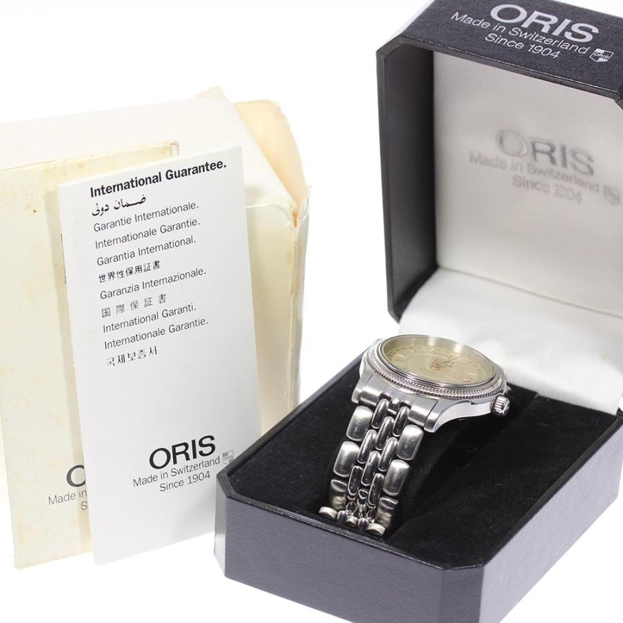 ORIS（オリス） ★箱・保証書付き【ORIS】オリス ポインターデイト 7465B シースルーバック 自動巻き メンズ : CLOSER ...