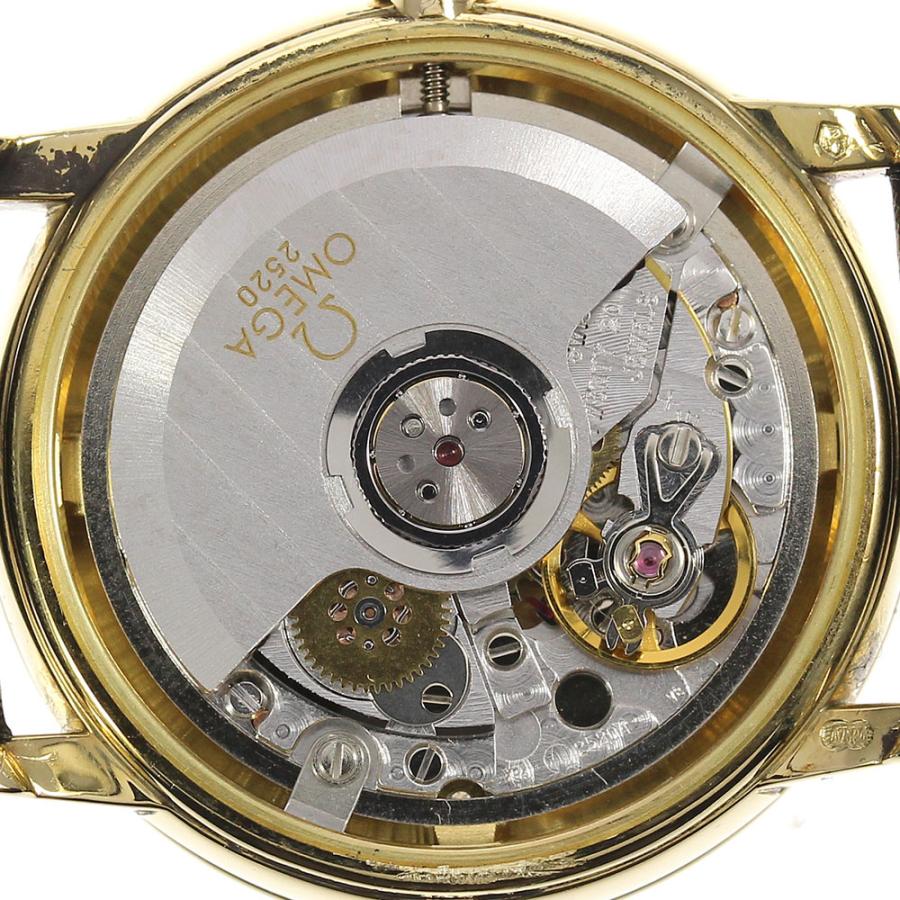 OMEGA ☆良品【OMEGA】オメガ デビル プレステージ K18YG 15Pダイヤ Cal.2520A 自動巻き レディース ...