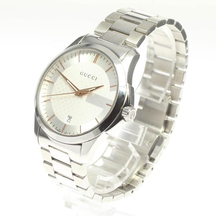 GUCCI（グッチ） ☆良品★箱付き【GUCCI】グッチ Gタイムレス デイト 126.4 YA126442 クォーツ メンズ ...