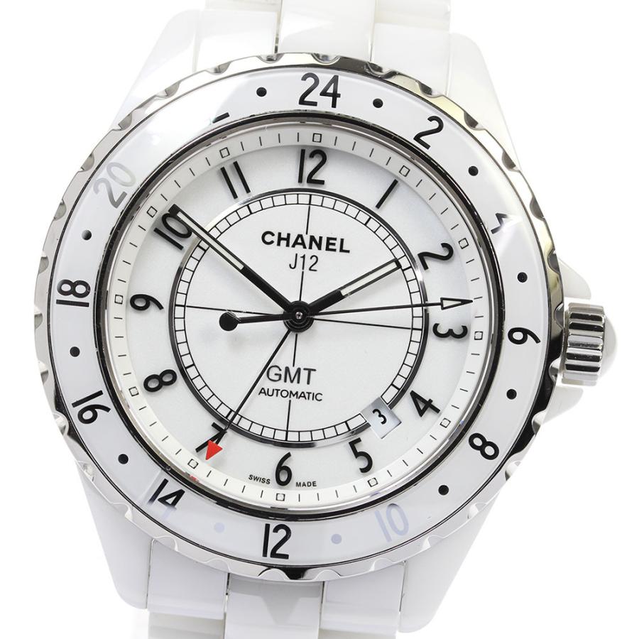 ☆訳あり★保証書付き【CHANEL】シャネル J12 H2126 GMT 限定2000本 デイト 自動巻き メンズ :667697 ...
