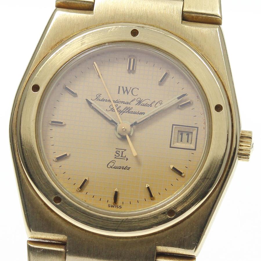 IWC SCHAFFHAUSEN（IWCシャフハウゼン） 【IWC SCHAFFHAUSEN】IWC インヂュニア SL K18YG デイト ...