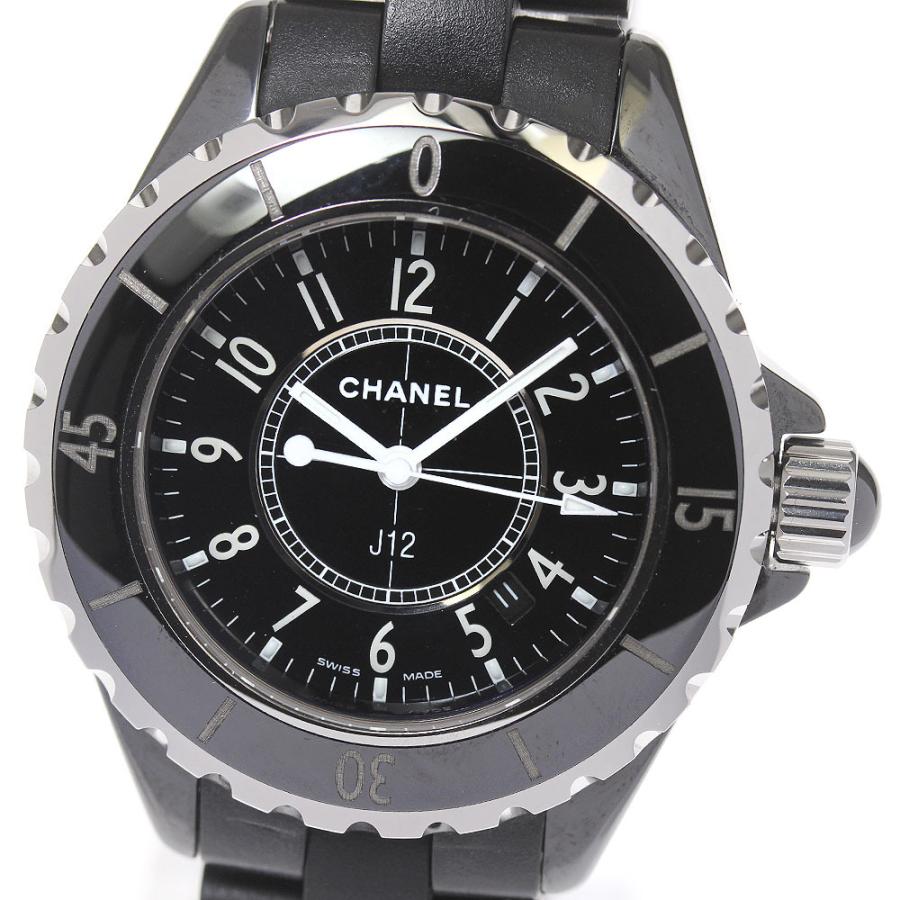 CHANEL ☆美品【CHANEL】シャネル J12 H0681 黒セラミック デイト クォーツ レディース : CLOSER Yahoo!ショップ - 通販 - Yahoo!ショッピング