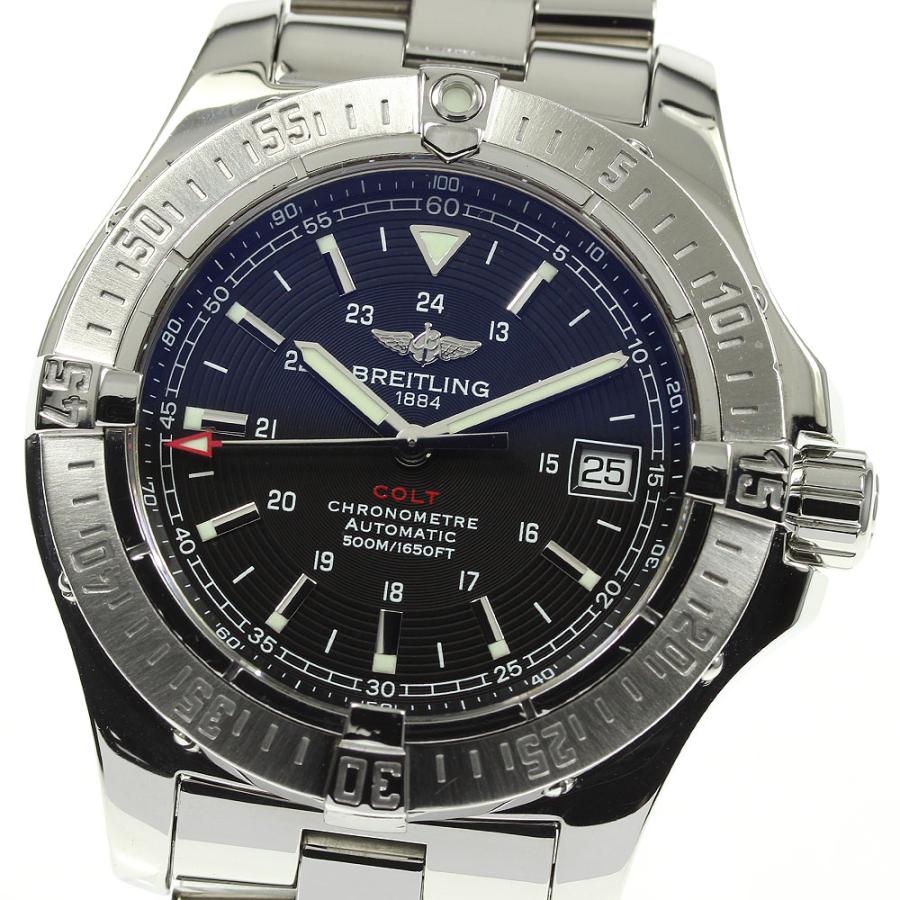 ブライトリング ☆良品【BREITLING】ブライトリング コルト デイト A17380 自動巻き メンズ_678142 : CLOSER Yahoo!ショップ - 通販 - Yahoo!ショッピング