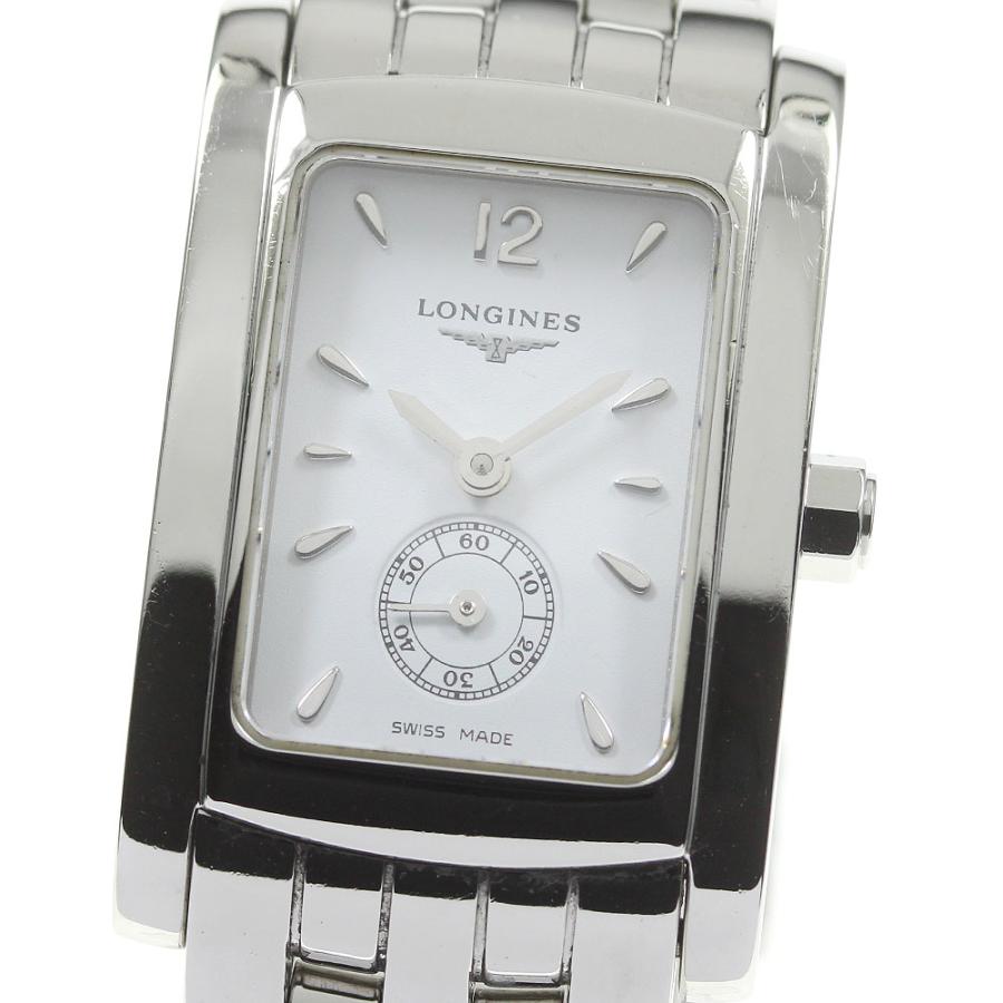 ★箱・保証書付き【LONGINES】ロンジン ドルチェヴィータ スモールセコンド L5.155.4.16.6 クォーツ レディース ...
