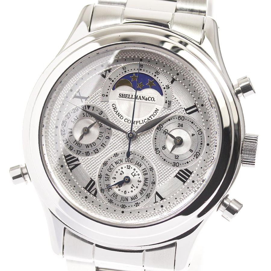 ☆美品【Shellman】シェルマン グランドコンプリケーション ミニッツリピーター 6770-H32167 クォーツ メンズ_687580 ...