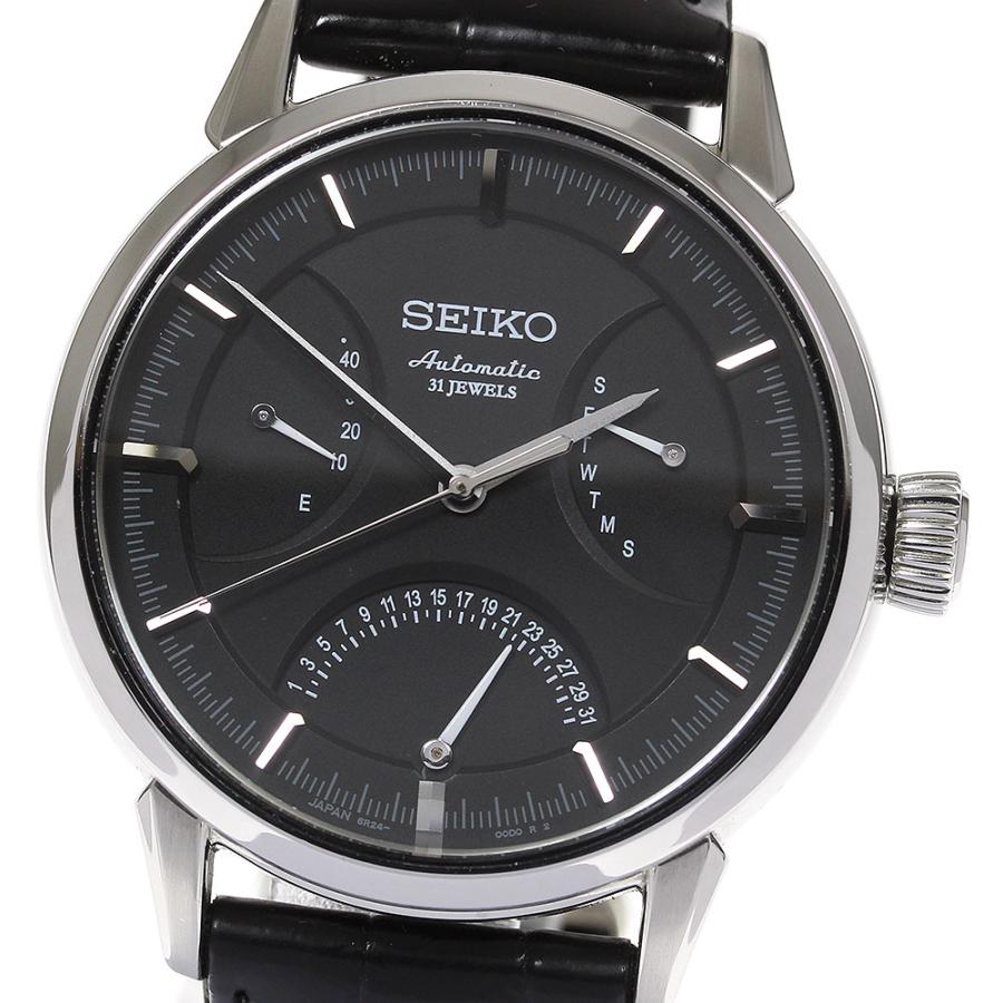 SEIKO ★箱・保証書付き【SEIKO】セイコー プレサージュ SARD005/6R24-00C0 レトログラード パワーリザーブ 自動巻き ...