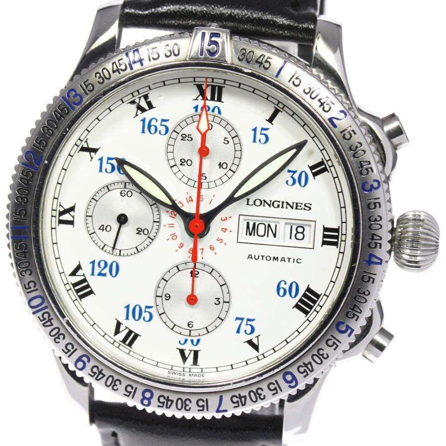 LONGINES（ロンジン） 【LONGINES】ロンジン リンドバーグ L2.618.4 クロノグラフ デイデイト 自動巻き メンズ : CLOSER Yahoo!ショップ - 通販 ...