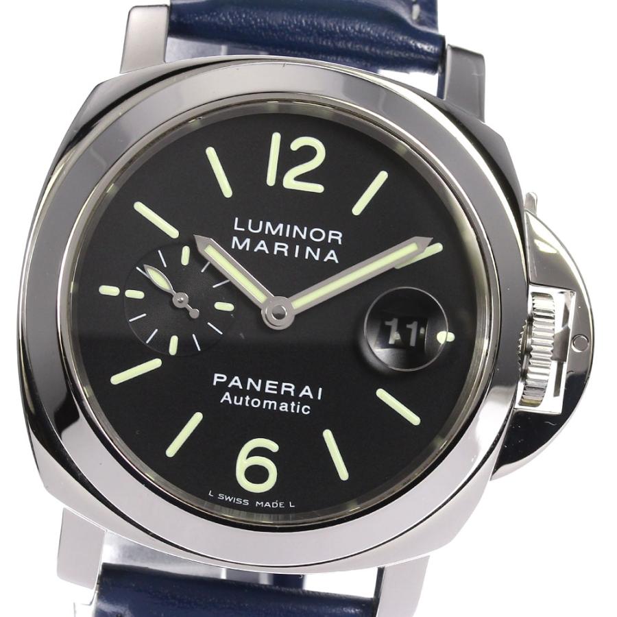 OFFICINE PANERAI ☆良品【PANERAI】パネライ ルミノールマリーナ デイト スモールセコンド PAM00104 自動巻き ...