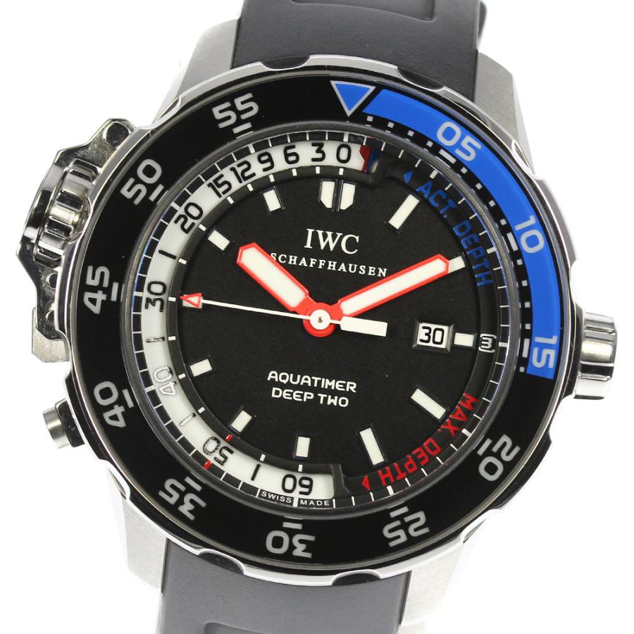 IWC SCHAFFHAUSEN ☆美品★保証書付き【IWC SCHAFFHAUSEN】IWC アクアタイマー ディープツー デイト ...