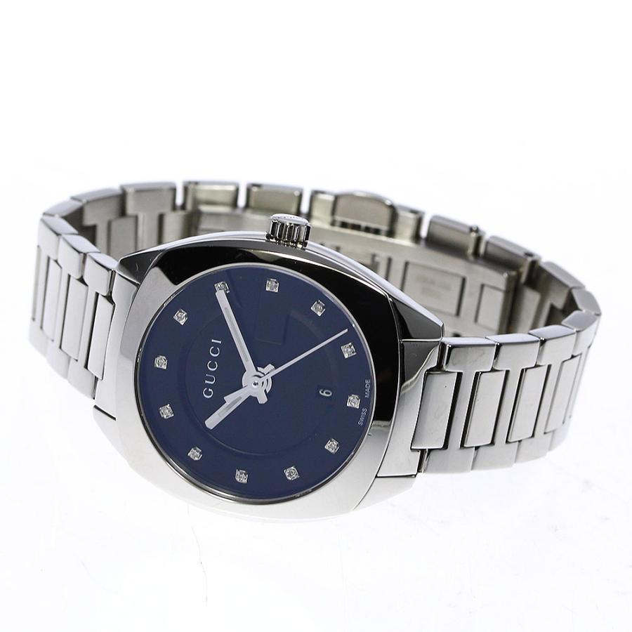 GUCCI 【GUCCI】グッチ ミドルウォッチ 12Pダイヤ YA142503/142.5 クォーツ レディース_697365 ...