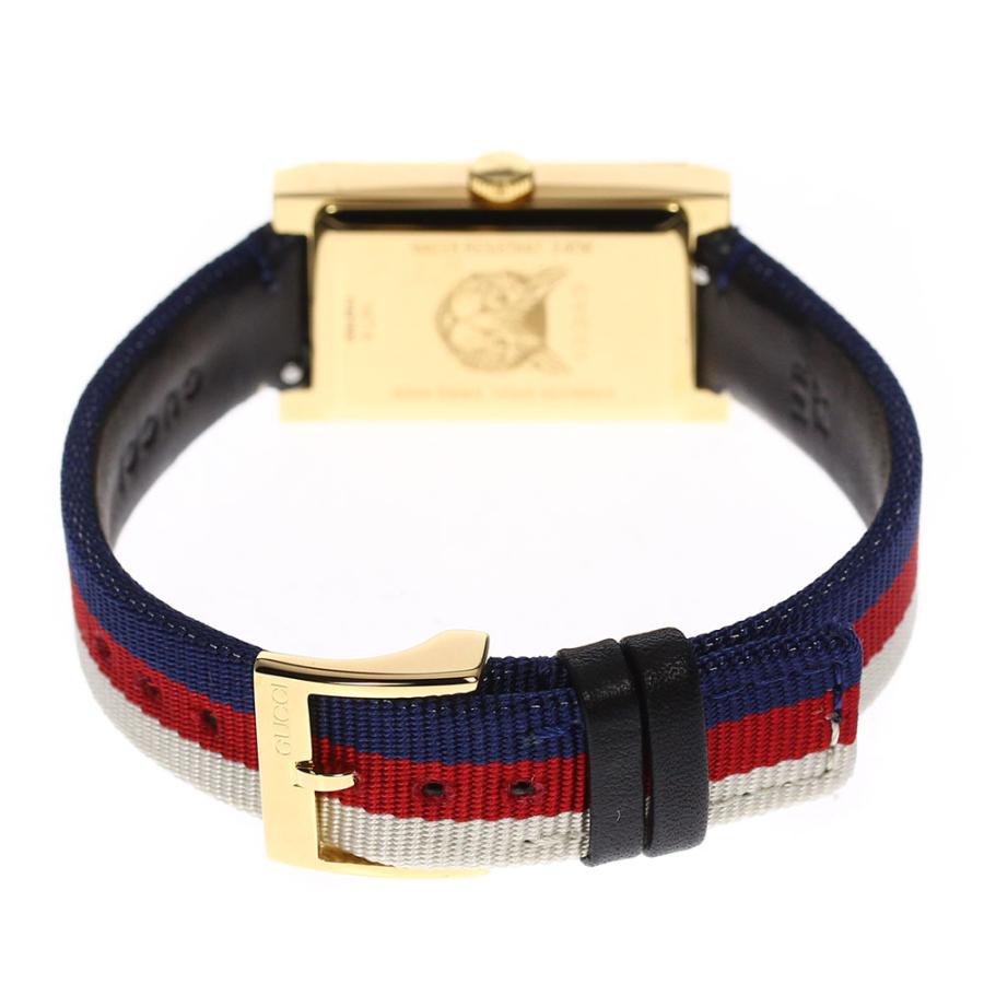 GUCCI（グッチ） ☆極美品★箱・保証書付き【GUCCI】グッチ Gフレーム 147.4/YA147406 トリコロール シェル クォーツ ...