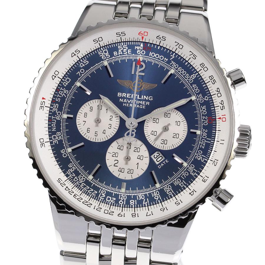 ブライトリング ★箱・保証書付き【BREITLING】ブライトリング ナビタイマー ヘリテージ クロノグラフ A35340 自動巻き メンズ_699618 : CLOSER Yahoo ...