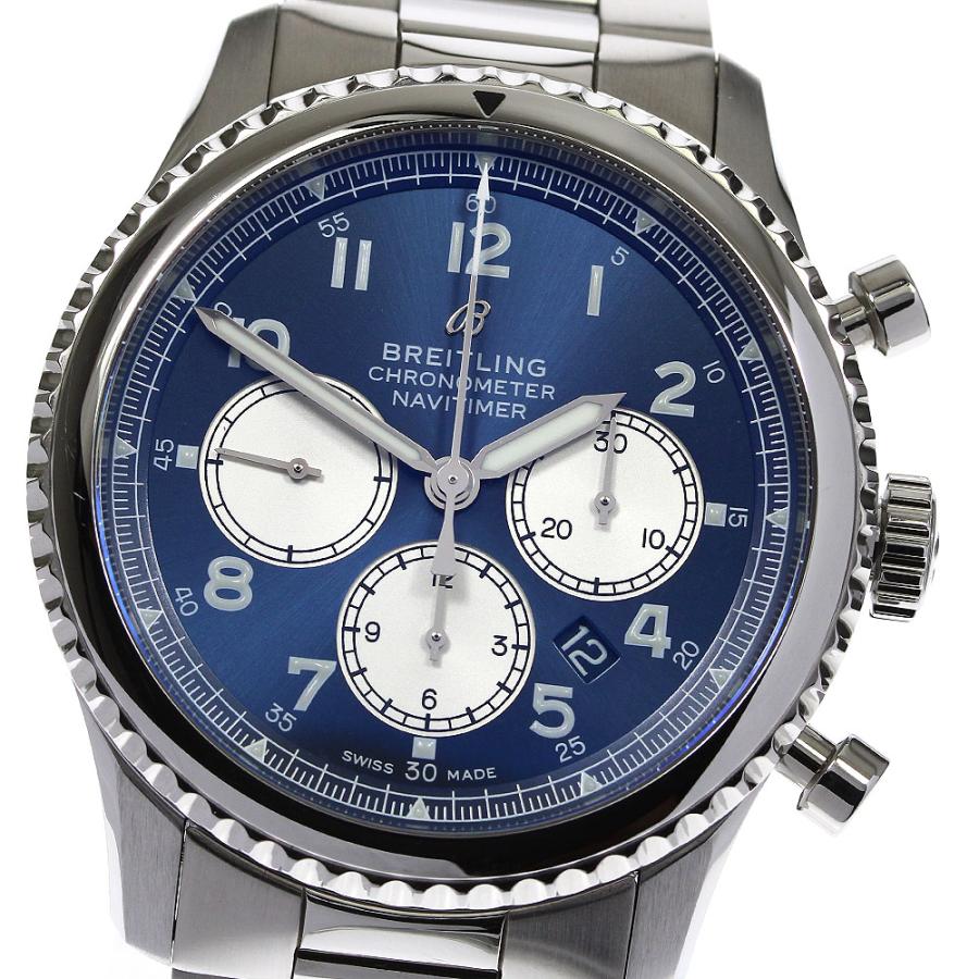 ブライトリング ★箱・保証書付き【BREITLING】ブライトリング ナビタイマー8 B01 クロノグラフ AB0117 自動巻き メンズ ...