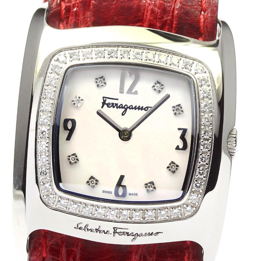 FERRAGAMO（フェラガモ） サルヴァトーレフェラガモ Salvatore Ferragamo F51 ヴァラ ダイヤベゼル 8P ...