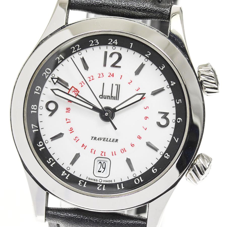 dunhill ☆良品★保証書付き【Dunhill】ダンヒル シティスケープ トラベラー デイト GMT 8024 自動巻き メンズ ...