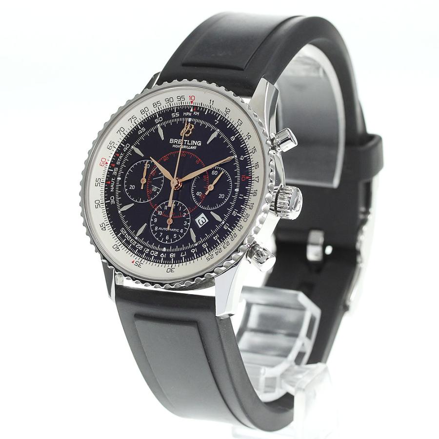 ブライトリング ★箱・保証書付き【BREITLING】ブライトリング ナビタイマー モンブリラン クロノグラフ A41370 自動巻き メンズ ...