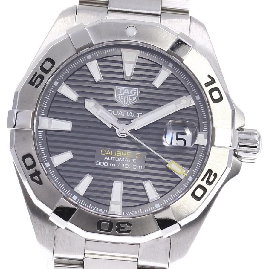 TAG HEUER ☆良品【TAG HEUER】タグホイヤー アクアレーサー キャリバー5 デイト WBD2113-0 自動巻き メンズ ...