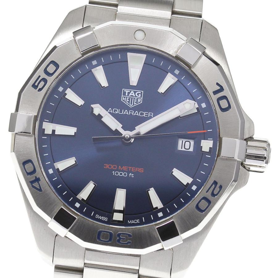 TAG HEUER ☆良品【TAG HEUER】タグホイヤー アクアレーサー デイト WBD1112 クォーツ メンズ_703970 ...
