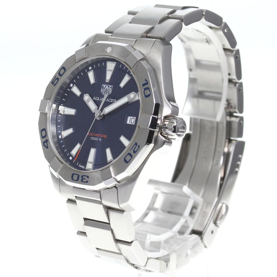 TAG HEUER ☆良品【TAG HEUER】タグホイヤー アクアレーサー デイト WBD1112 クォーツ メンズ_703970 ...