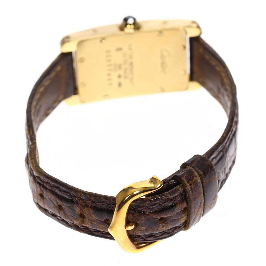 Cartier 【CARTIER】カルティエ タンクアメリカンSM K18YG W2601556 クォーツ レディース_704251 ...