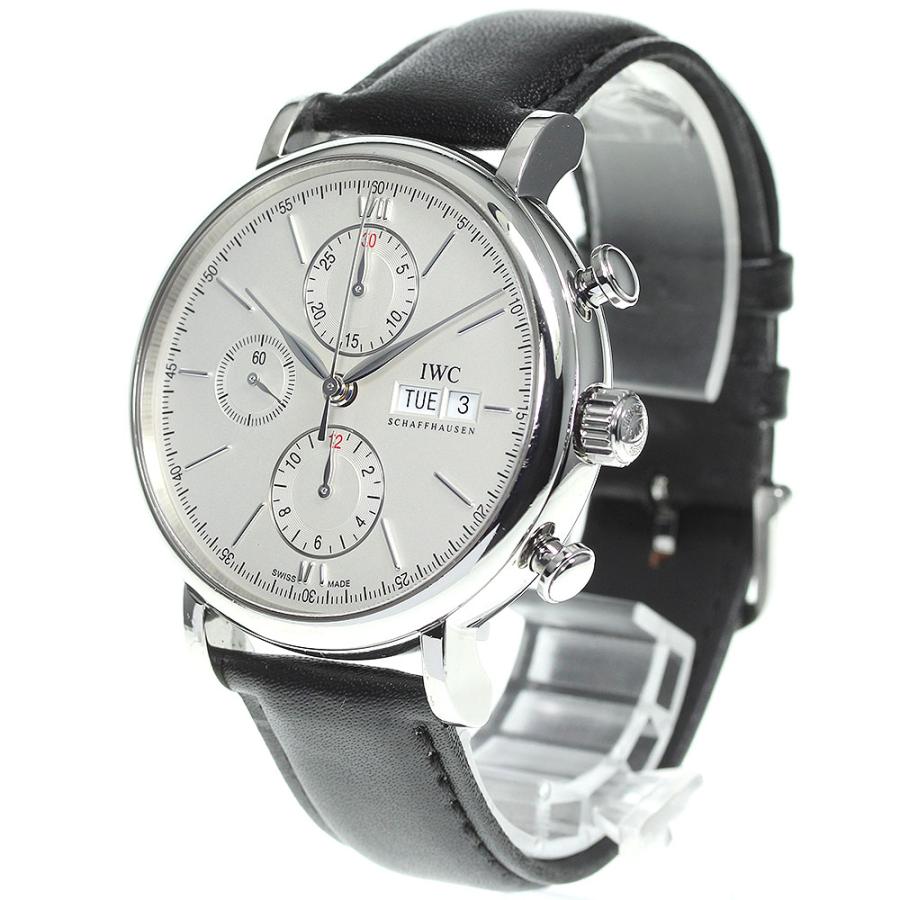 ★保証書付き【IWC SCHAFFHAUSEN】IWC ポートフィノ クロノグラフ デイデイト IW391007 自動巻き メンズ ...