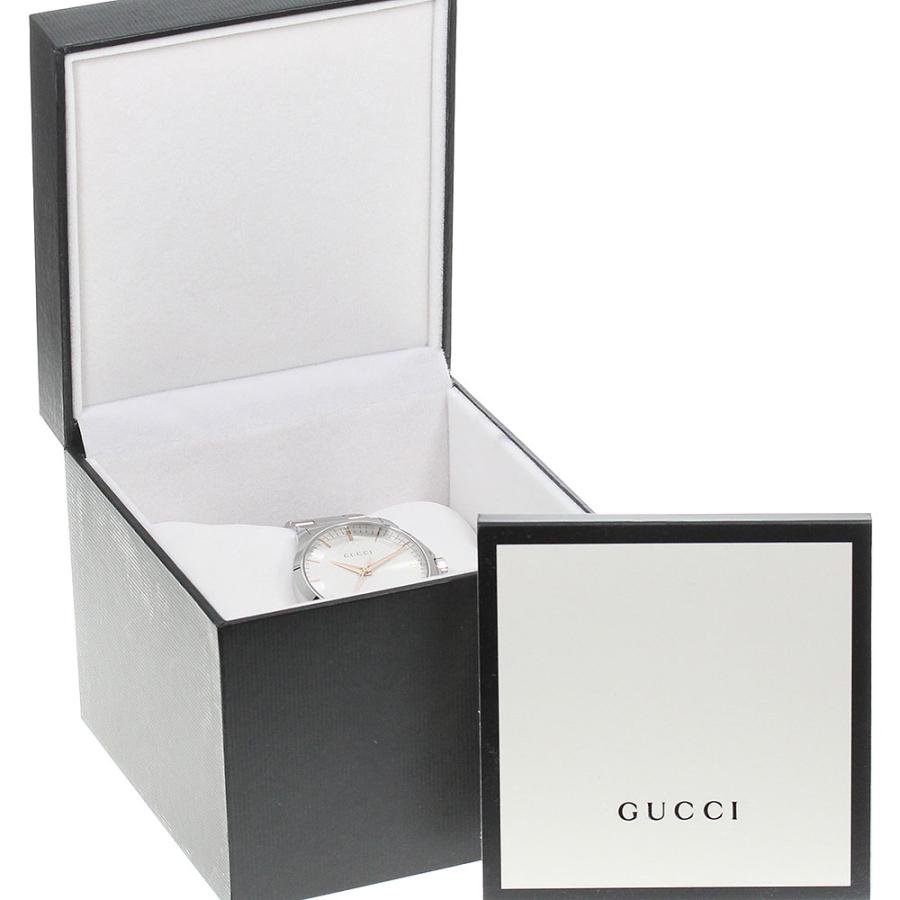 GUCCI ☆美品★内箱・保証書付き【GUCCI】グッチ Gタイムレス デイト 126.4/YA126442 クォーツ メンズ_706142 ...