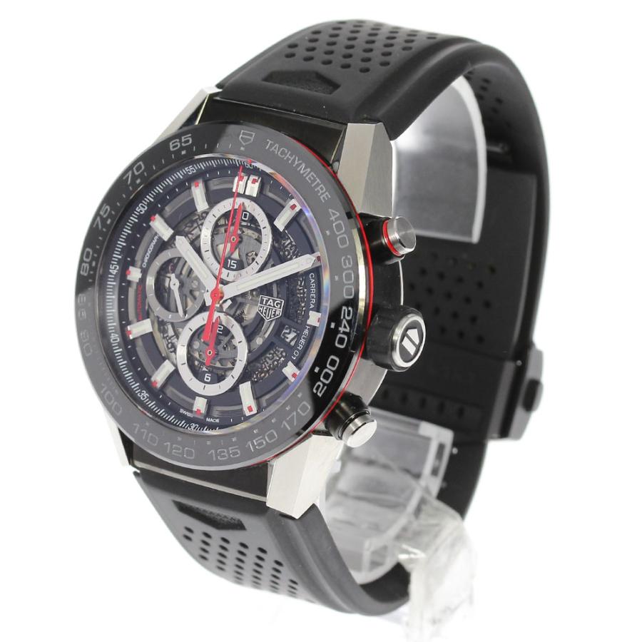 ☆美品★保証書付き【TAG HEUER】タグホイヤー カレラ キャリバーホイヤー01 クロノグラフ デイト CAR2A1Z-0 自動巻き ...