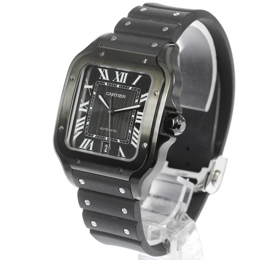 Cartier ☆極美品★箱・保証書付き【CARTIER】カルティエ サントス ドゥ カルティエLM デイト WSSA0039 自動巻き ...
