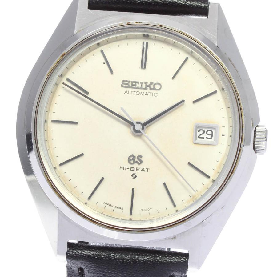SEIKO 【SEIKO】セイコー グランドセイコー Cal.5645A デイト 5645-7010 自動巻き メンズ_709180 ...