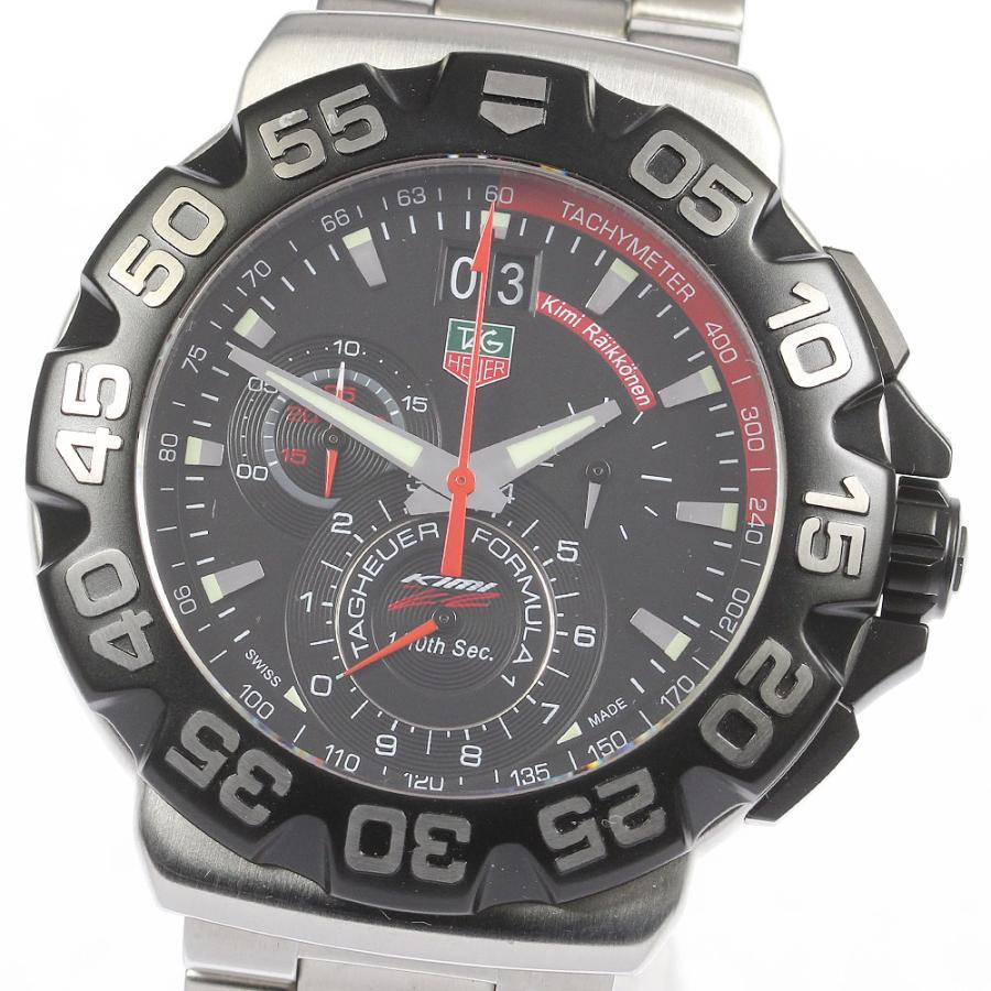 TAG HEUER ☆極美品★保証書付き【TAG HEUER】タグホイヤー フォーミュラ1 キミ・ライコネン限定モデル CAH1014/BA0854 クォーツ メンズ_709356 ...