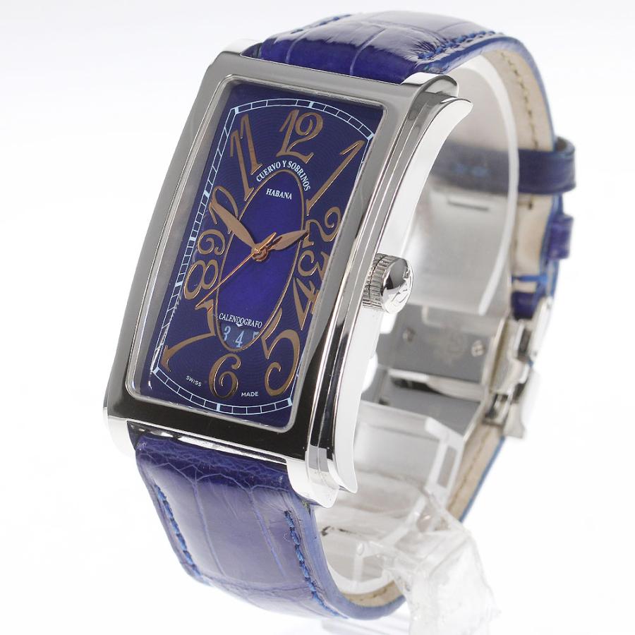 クエルボ・イ・ソブリノス ★内箱付き【CUERVO Y SOBRINOS】クエルボ・イ・ソブリノス プロミネンテ デイト A1012 自動巻き ...