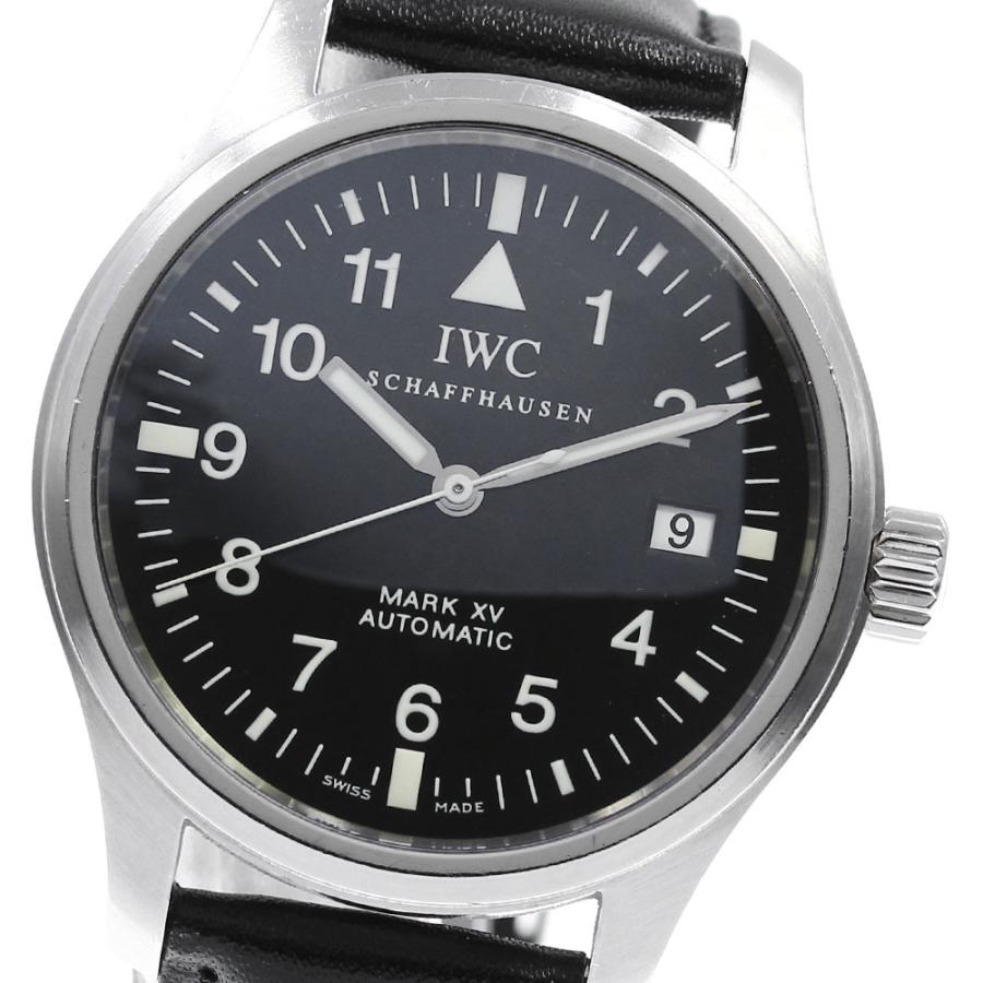 IWC SCHAFFHAUSEN ☆良品★保証書付き【IWC SCHAFFHAUSEN】IWC パイロットウォッチ マークVX デイト IW325301 自動巻き メンズ_709499 ...