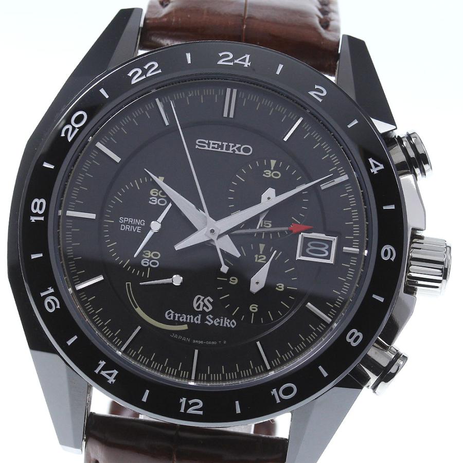 SEIKO ☆極美品【SEIKO】セイコー グランドセイコー GMT 500本限定 SBGC015/9R96-0AB0 スプリングドライブ ...