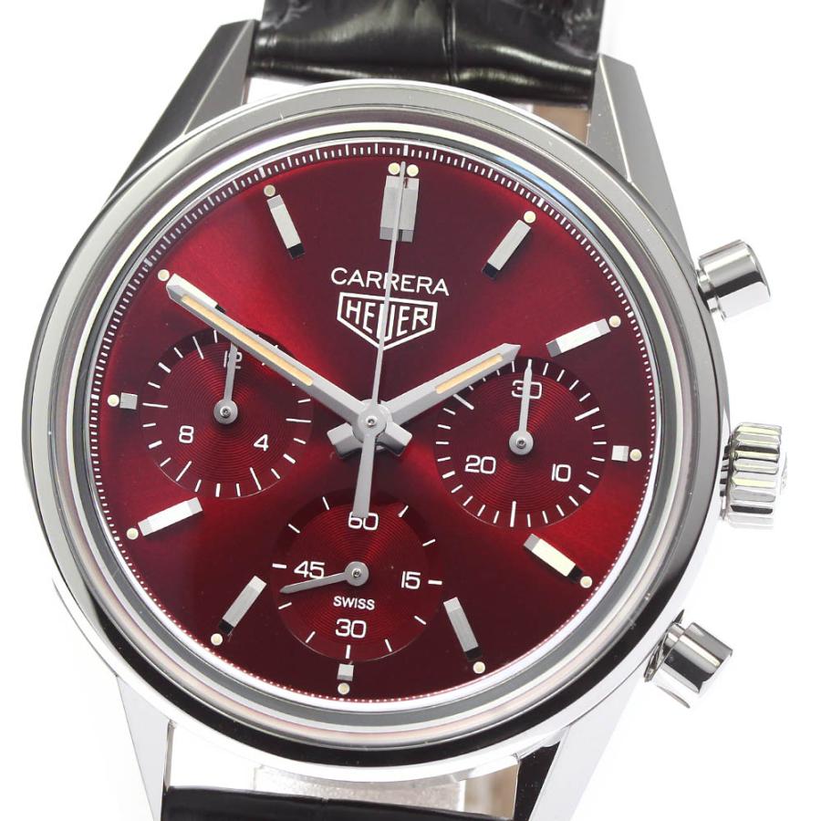 TAG HEUER ☆未使用品★箱・保証書付き【TAG HEUER】タグホイヤー カレラ キャリバーホイヤー02 クロノグラフ CBK221G ...