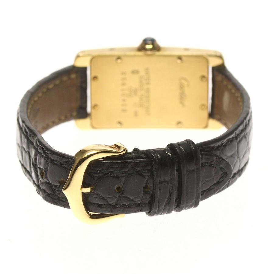 Cartier 【CARTIER】カルティエ タンクアメリカンSM K18YG W2601556 クォーツ レディース_713166 ...
