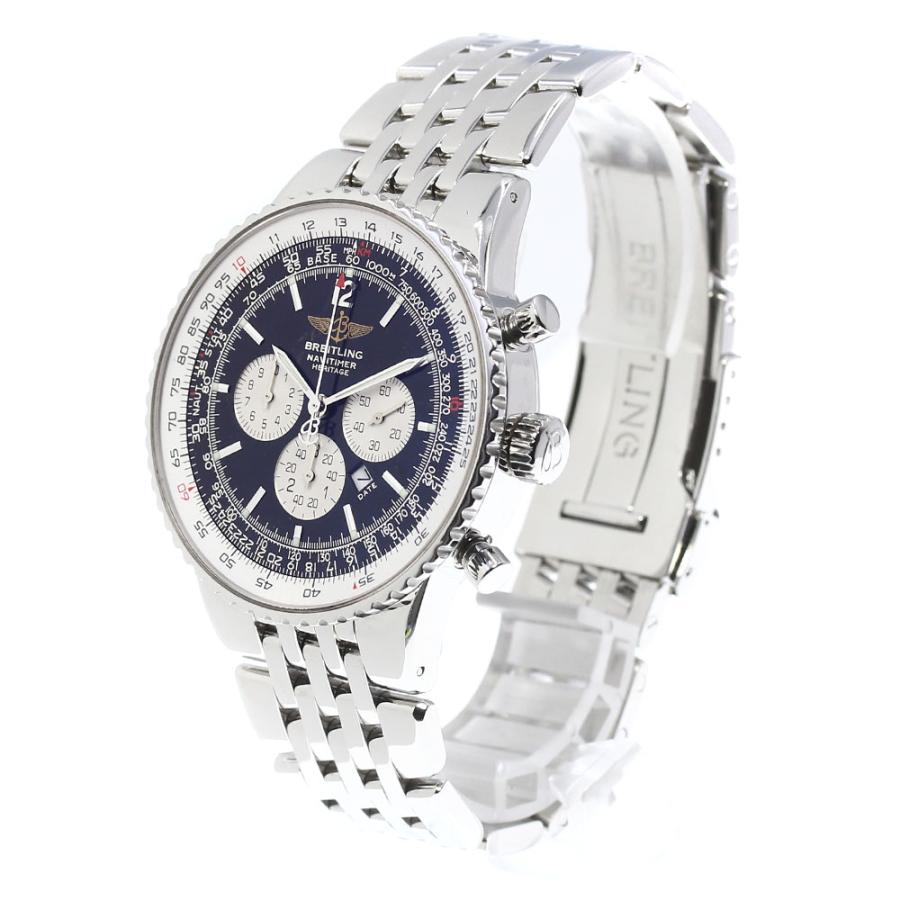 ☆良品【BREITLING】ブライトリング ナビタイマー ヘリテージ クロノグラフ A35340 自動巻き メンズ_713176 : ...