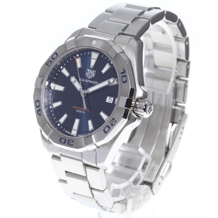 TAG HEUER ☆美品★箱・保証書付き【TAG HEUER】タグホイヤー アクアレーサー デイト WBD1112 クォーツ メンズ ...