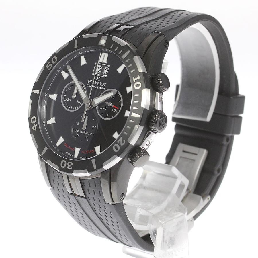 EDOX ☆美品【EDOX】エドックス グランドオーシャン クロノグラフ ダイバー ビッグデイト 10022-37N-NIN クォーツ メンズ_714988 : CLOSER Yahoo ...
