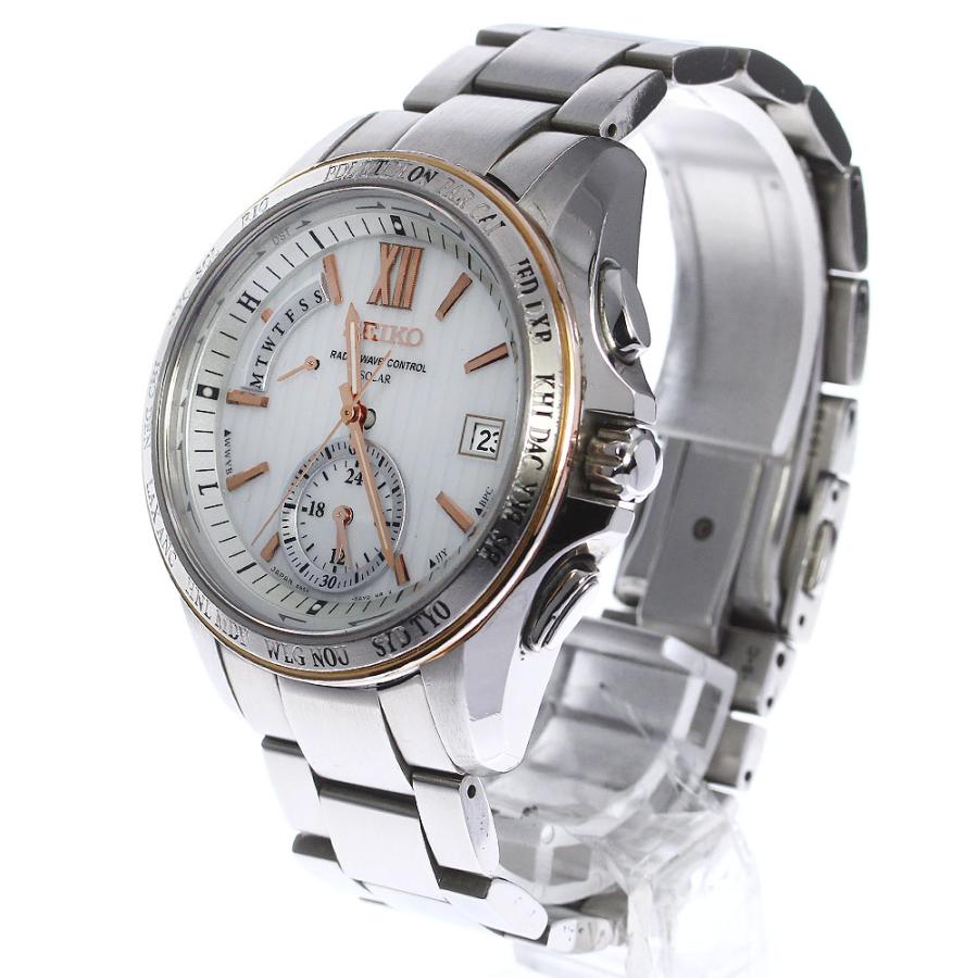 SEIKO ジャンク セイコー 8B54-0AW0/SAGA146 ブライツ デイト ソーラー電波 メンズ _715618 : CLOSER ...