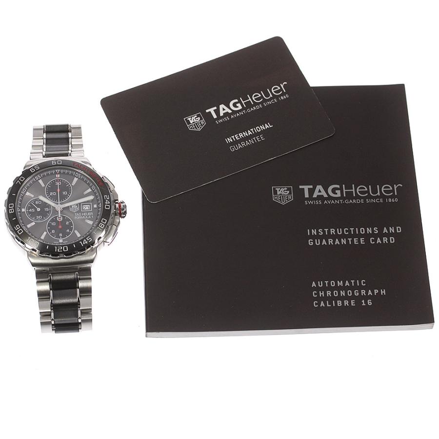 TAG HEUER ☆良品 ★保証書付き【TAG HEUER】タグホイヤー フォーミュラー1 クロノグラフ CAU2011 自動巻き メンズ_716017 : CLOSER Yahoo ...
