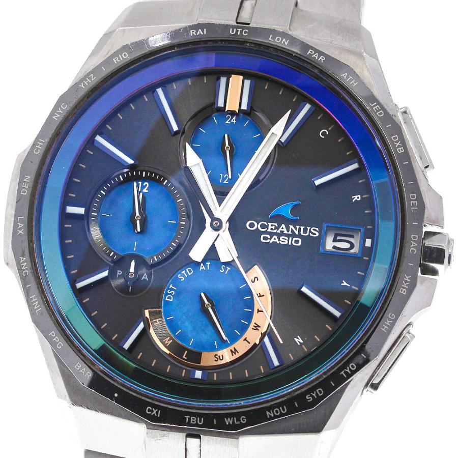 CASIO ★箱・保証書付き【CASIO】カシオ オシアナス マンタ OCW-S5000C-1AJF ソーラー電波 メンズ_716062 ...