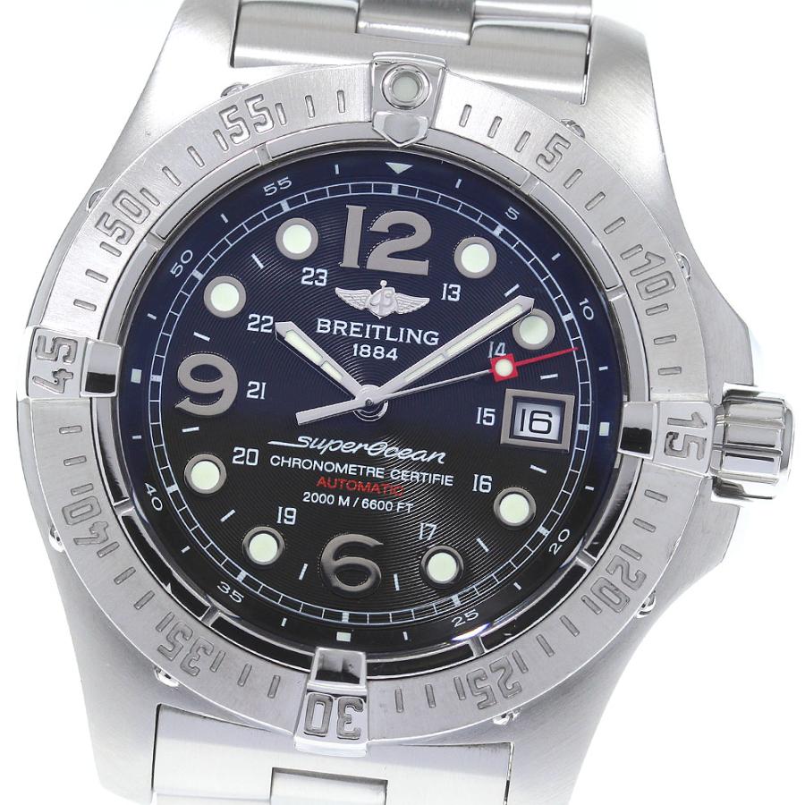 ブライトリング ★保証書付き【BREITLING】ブライトリング スーパーオーシャン デイト A17390 自動巻き メンズ_717122 : CLOSER Yahoo!ショップ - 通販 ...