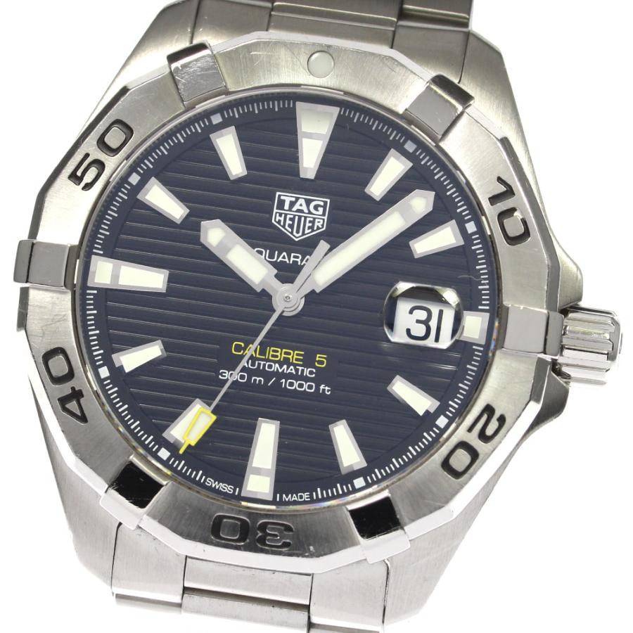 TAG HEUER ★箱・保証書付き【TAG HEUER】タグホイヤー アクアレーサー キャリバー5 デイト WBD2110-0 自動巻き ...