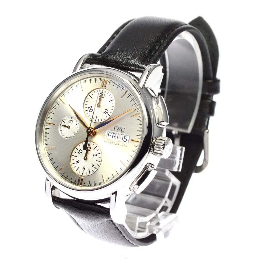 IWC SCHAFFHAUSEN ☆良品【IWC SCHAFFHAUSEN】IWC ポートフィノ クロノグラフ デイデイト IW378302 ...