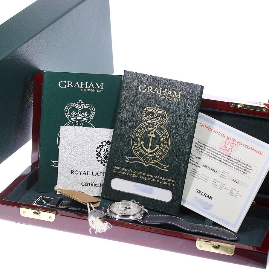 ☆訳あり ★箱・保証書付き【GRAHAM】グラハム クロノファイター クロノグラフ 2CFAS 自動巻き メンズ_718945 : ...