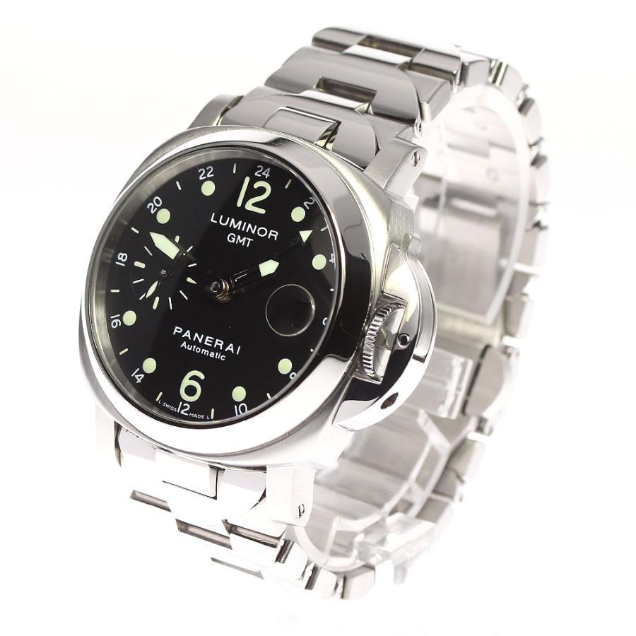 OFFICINE PANERAI ☆良品 【PANERAI】パネライ ルミノール GMT デイト PAM00160 自動巻き メンズ ...