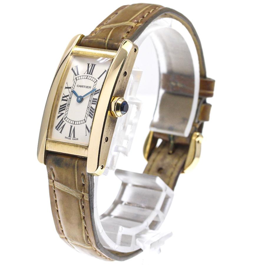 Cartier（カルティエ） ★保証書付き【CARTIER】カルティエ タンクアメリカン K18YG W2601556 クォーツ レディース ...
