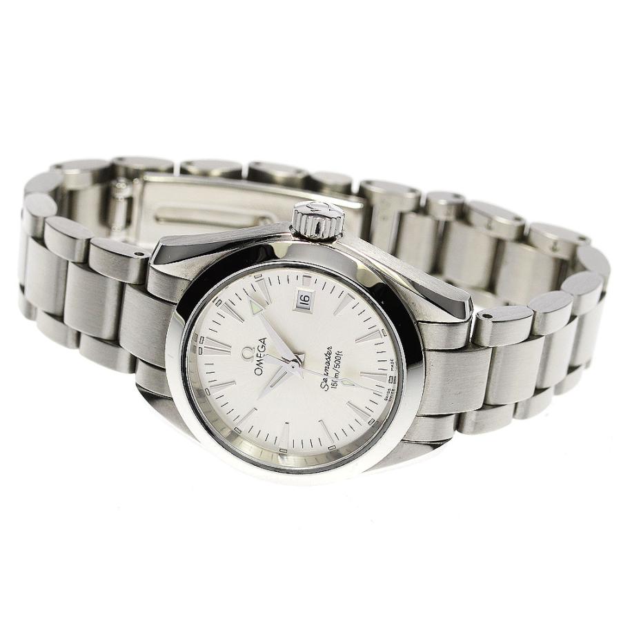 OMEGA ☆美品 【OMEGA】オメガ シーマスター アクアテラ デイト 2577.30 クォーツ レディース_722499 ...